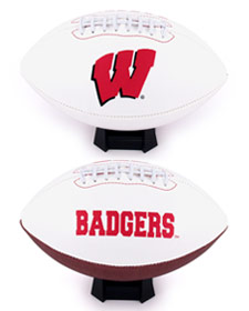 Wisconsin Badgers Footballs - Wisconsin Badgers Embroidered Football ...