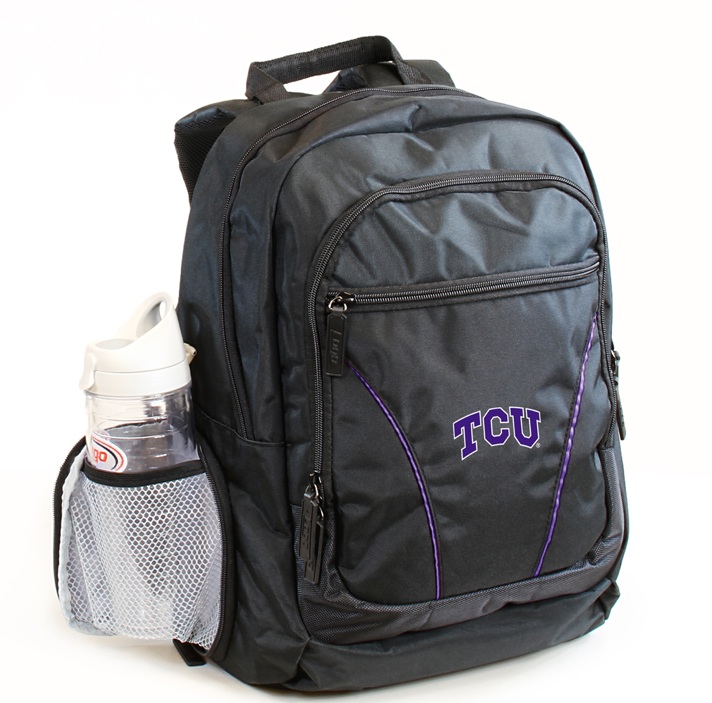 TCU Horned Frogs NCAA 2 Strap Laptop Backpack - TCU Horned Frogs NCAA 2 ...