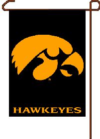 Iowa Hawkeyes Flags - Iowa Hawkeyes Garden Flags - Iowa Hawkeyes 11" x ...