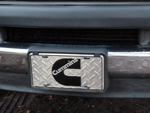 Cummins License Plates - Cummins "C" Diamond Plate License Plates ...