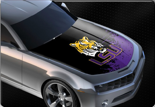 LSU Tigers Hood Covers - NCAA Hood Covers - LSU Tigers Car/Truck ...